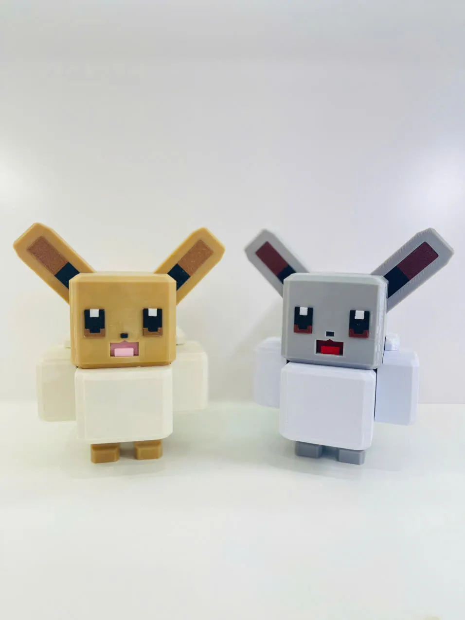 Eevee Pokemon Voxel Multipart - Free 3D Print Model - MakerWorld