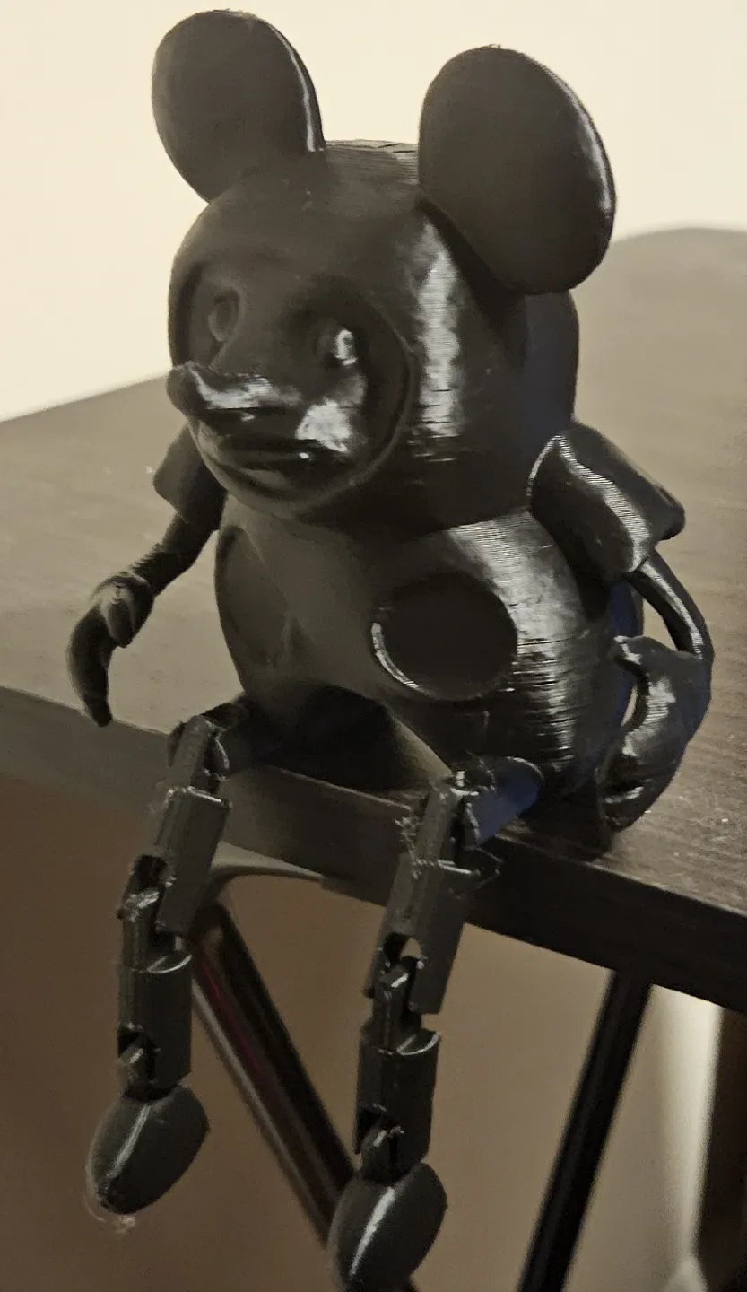 Cursed Mickey Mouse With Articulated Legs by Tubbymeatball - MakerWorld