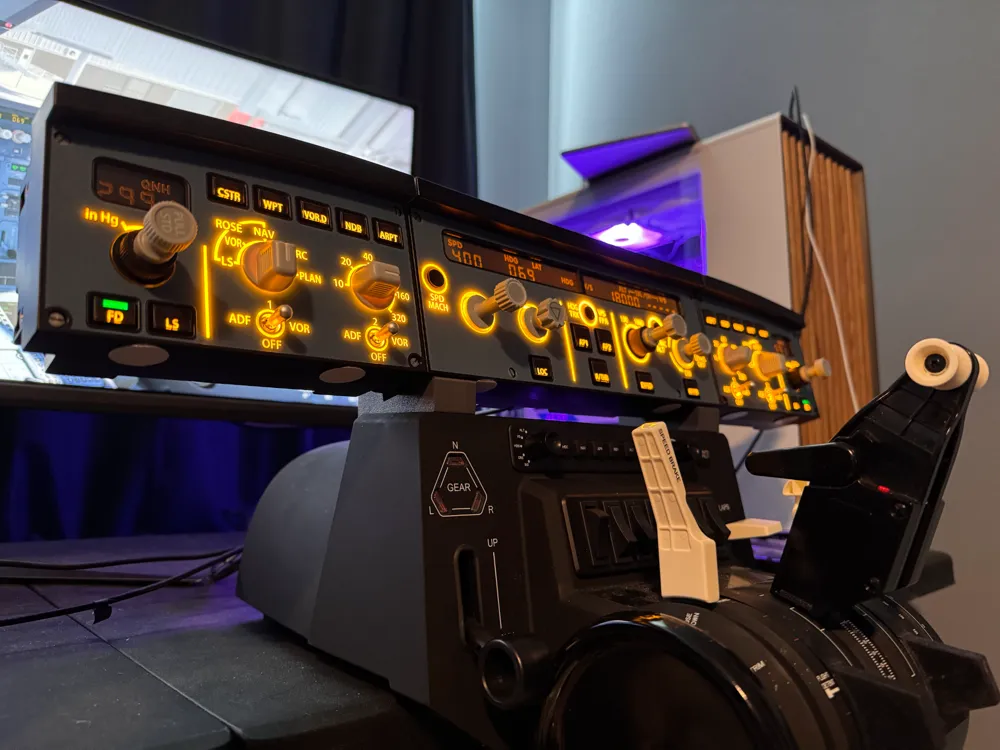 Winwing FCU to Honeycomb Bravo mounting brackets by Project Open ...