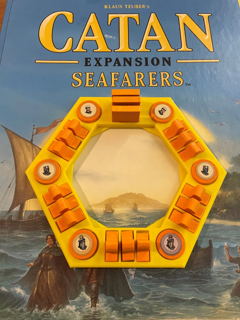 Catan Seafarers and Cities & Knights Expandable Piece Holder by Keenz Kustomz - MakerWorld