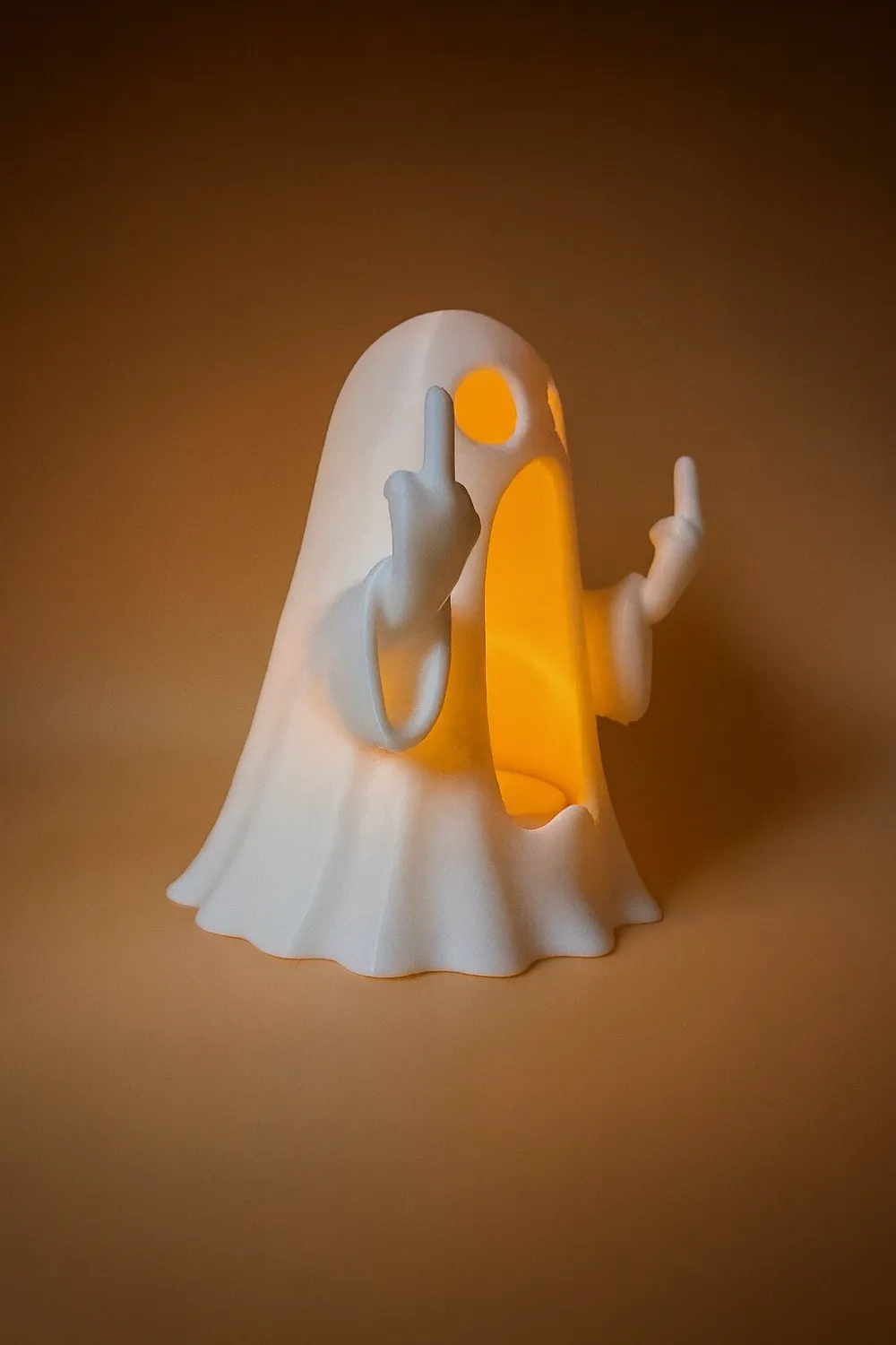 Phantom Flip Off Tea Light Holder by BatChips MakerWorld: Download Free 3D Models