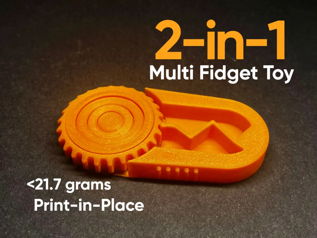 2-in-1 Multi Fidget Toy (Print in Place) - Free 3D Print Model - MakerWorld