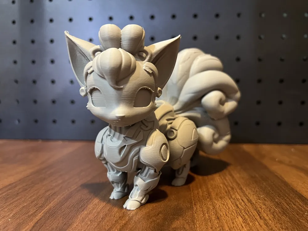 Mecha Pokemon Series Vulpix Mecha Flame Cub Statue - Free 3D Print ...