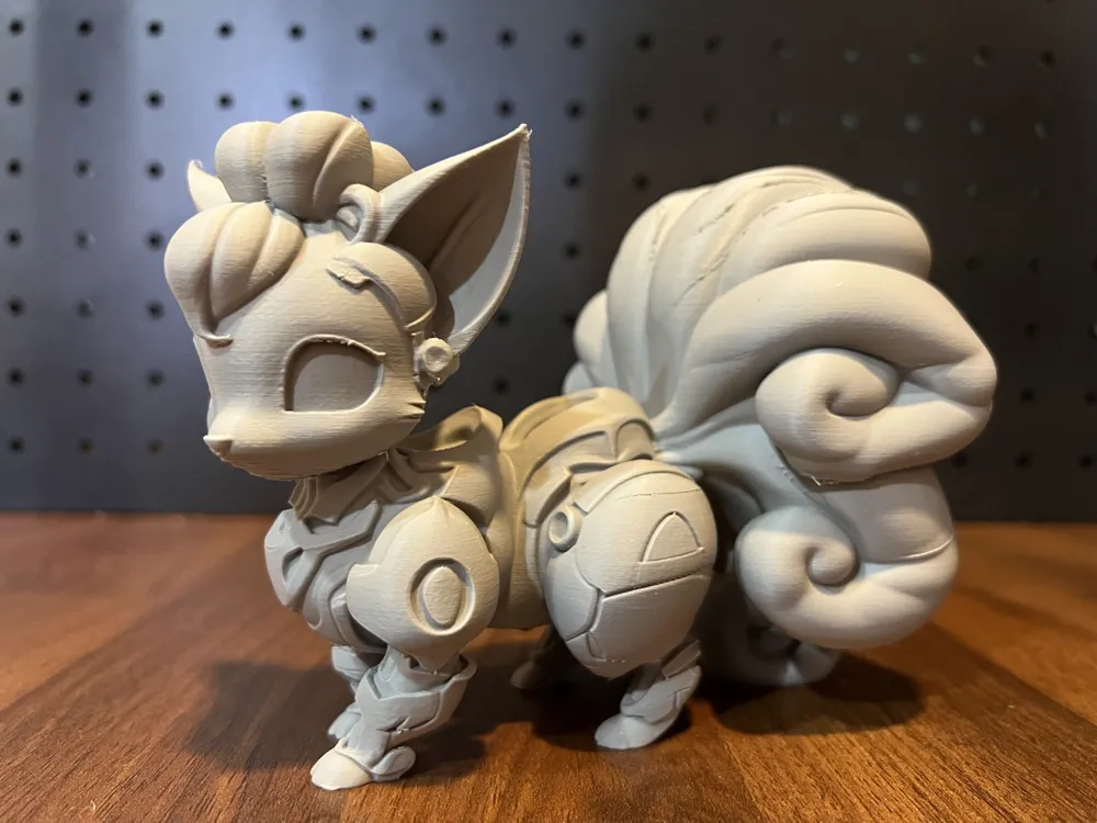 Mecha Pokemon Series Vulpix Mecha Flame Cub Statue - Free 3D Print ...