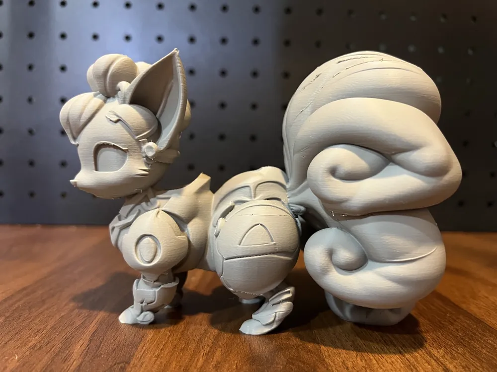 Mecha Pokemon Series Vulpix Mecha Flame Cub Statue - Free 3D Print ...