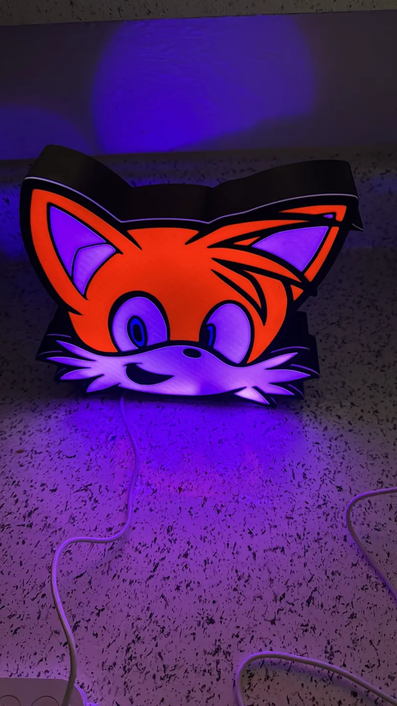 Tails from Sonic Light Box by Swallace23 - MakerWorld