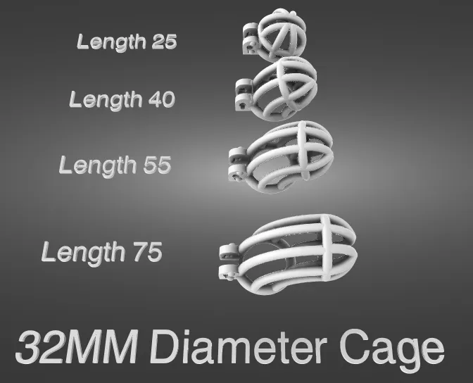 Chastity Cage Set (Free Custom Sizing Support) - Free 3D Print Model ...