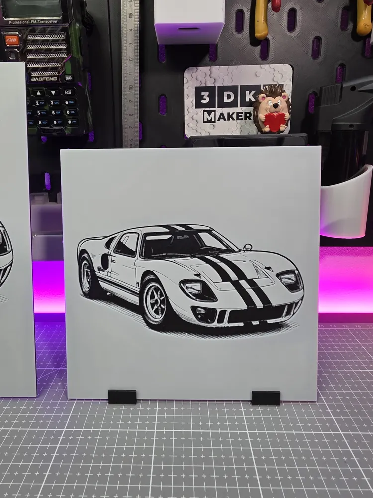 Ford GT40 - Hueforge - 3 Colors by 3DK Maker MakerWorld: Download Free 3D Models