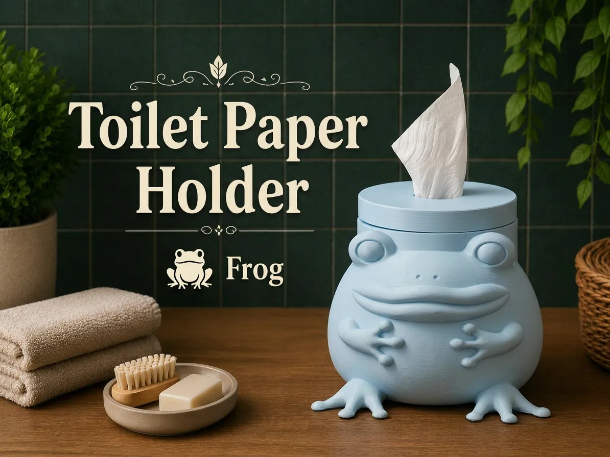 Frog Toilet Paper Holder - Free 3D Print Model - MakerWorld