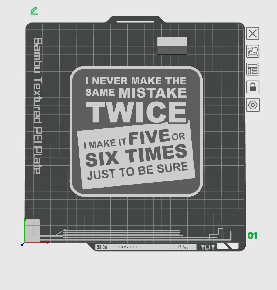 Funny 3d print sign / Mistake / Wall art / 2d art by 3D Prints This ...