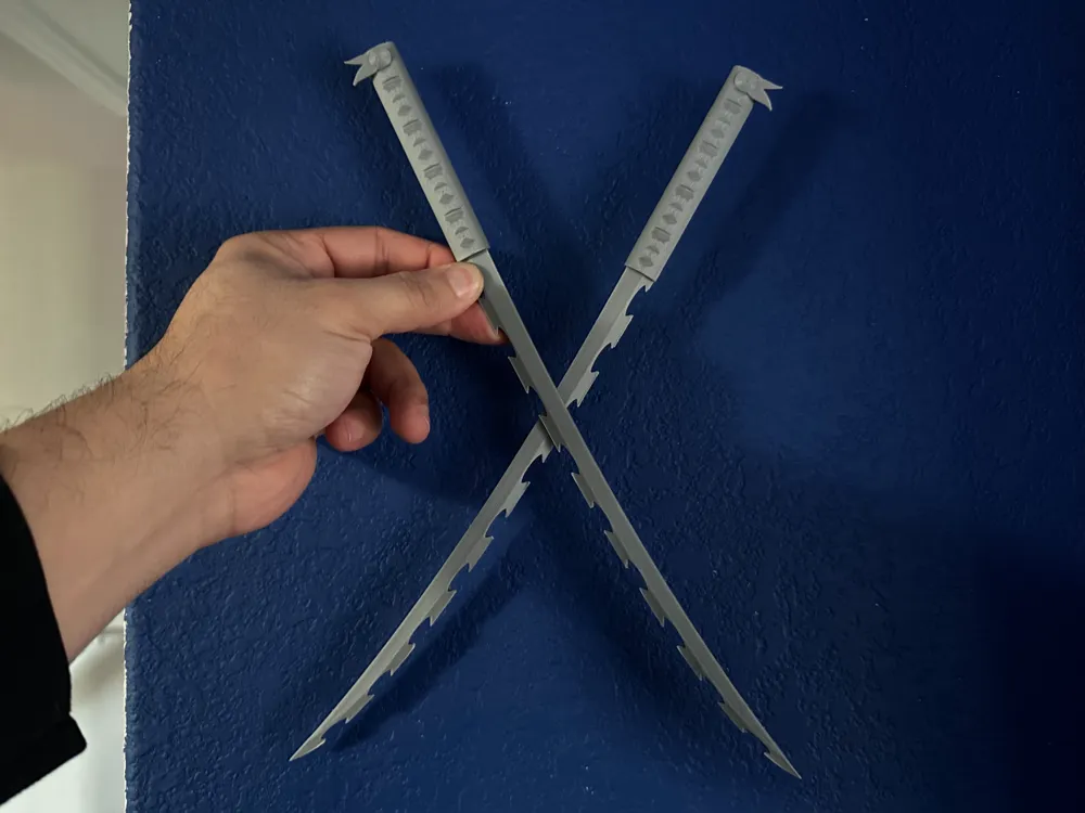 Demon Slayer - Inosuke Swords - Free 3D Print Model - MakerWorld