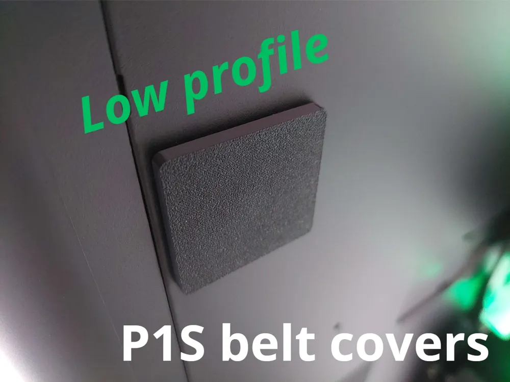 P1S Low profile belt dust cover by 4Designs - MakerWorld