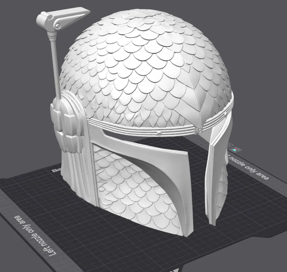 Mandalorian (Dragon Scales style) Helmet + armor - Free 3D Print Model ...