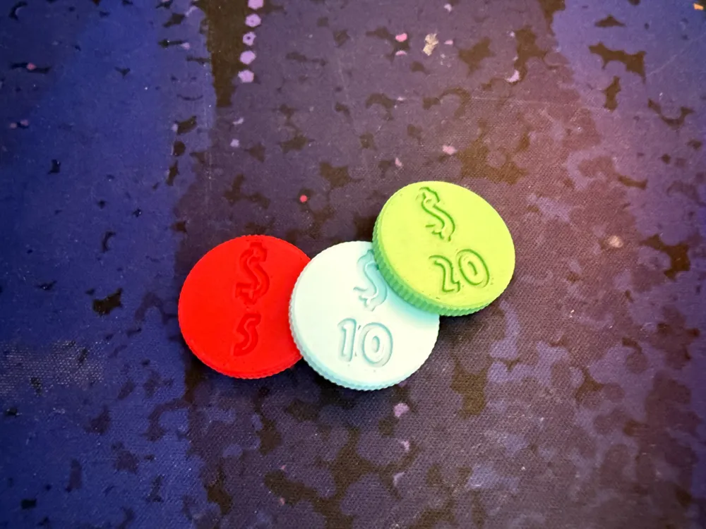 Monopoly Coin Set with Stacking Carousel by Hopper_Dropper - MakerWorld