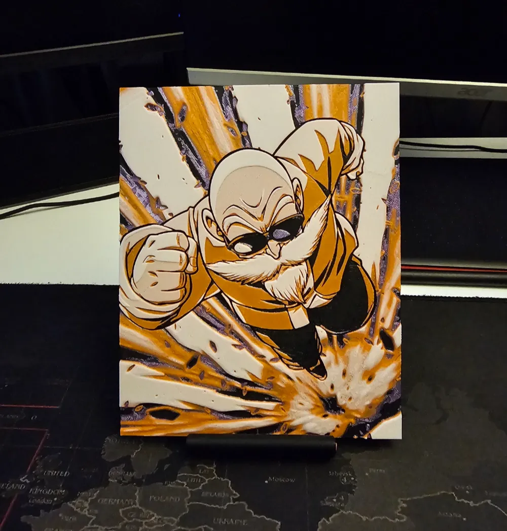 Muten-Roshi - HueForge by Think3D - MakerWorld