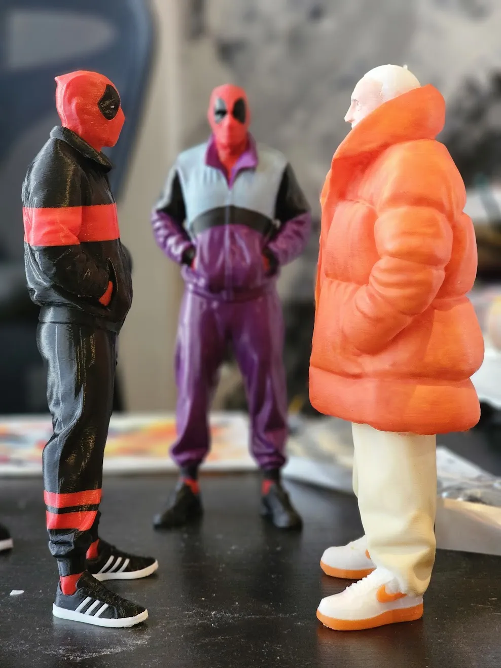 Deadpool 90' tracksuit - Free 3D Print Model - MakerWorld