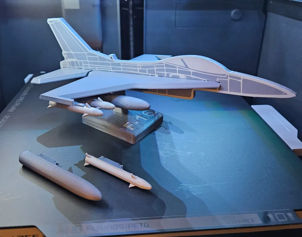 F16 Plane Kit Card 2D by planes01 MakerWorld: Download Free 3D Models