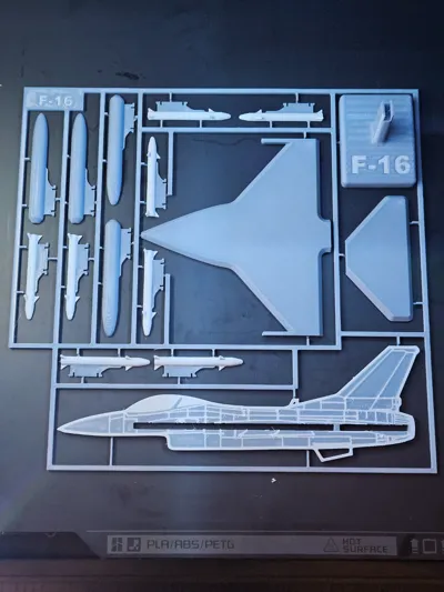 F16 Plane Kit Card 2D by planes01 MakerWorld: Download Free 3D Models