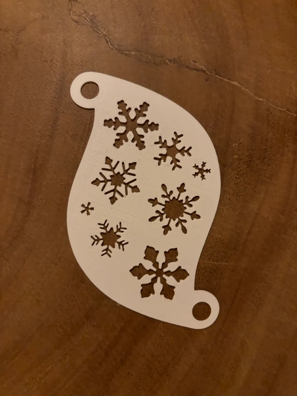 Snowflake face paint stencil by StudioJV - MakerWorld
