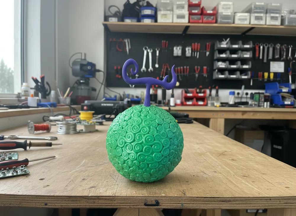 Bari Bari no Mi (Barrier-Barrier Fruit) - Free 3D Print Model - MakerWorld