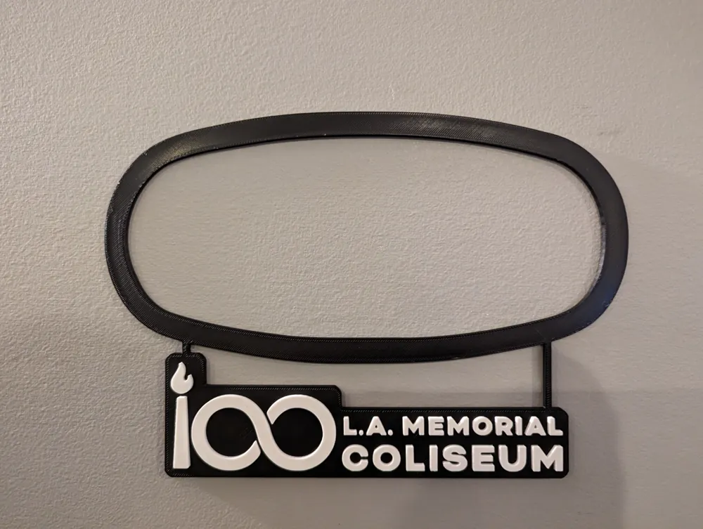 Los Angeles Memorial Coliseum Track Map (With Nameplate) by dakjones82 ...