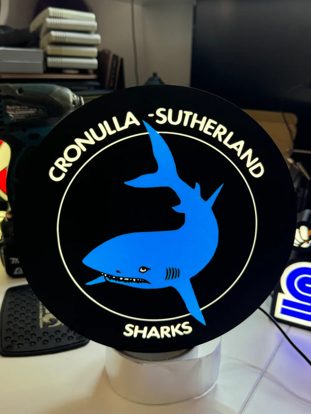 Cronulla - Sutherland Sharks - Old Logo Light Sign - Free 3D Print ...