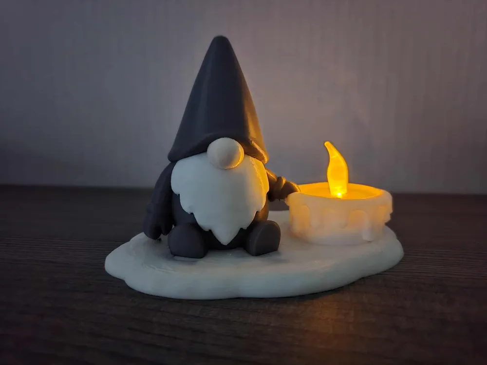 Cute little Gnome Tealight Holder by HeiHei MakerWorld: Download Free ...