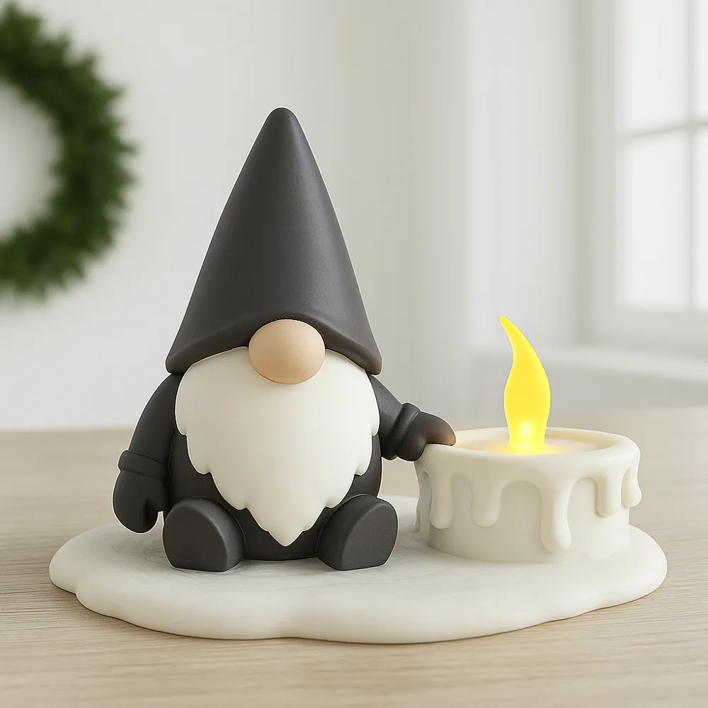 Cute little Gnome Tealight Holder by HeiHei MakerWorld: Download Free ...