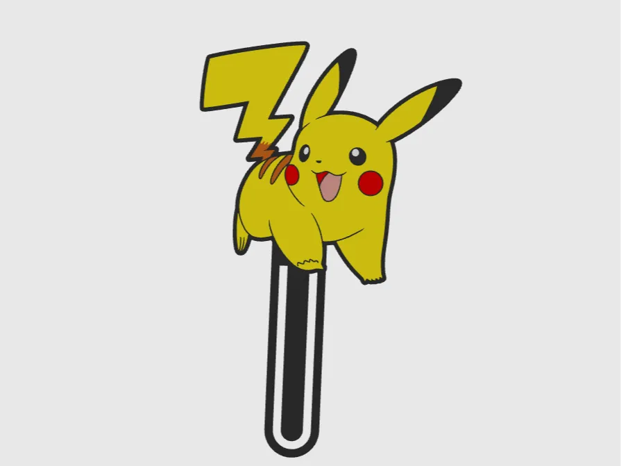 BookMark Pokemon Pikachu Cute Kawaii by TeraBite - MakerWorld