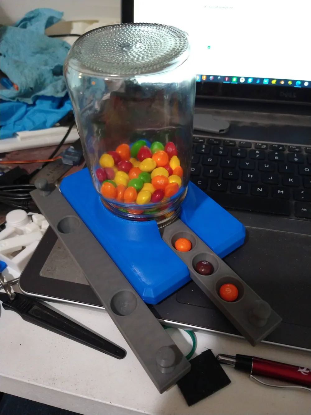 Mason Jar Candy Dispenser by Panacaguy - MakerWorld