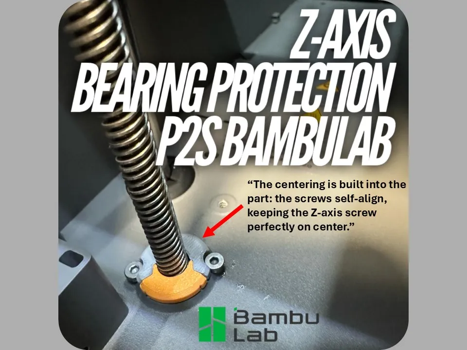 Z-Axis Bearing Protection for P2S –Clean Fit Cover - Free 3D Print ...