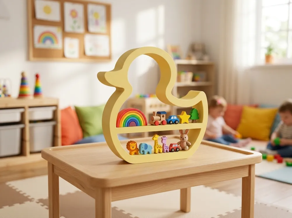 Duck Kids Shelf – Wall & Tabletop - Free 3D Print Model - MakerWorld