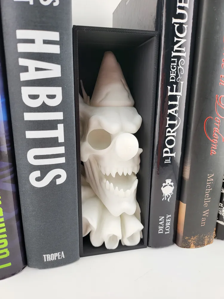 Evil Clown Skull Book Nook Creepy Horror Decor by Mad power MakerWorld ...