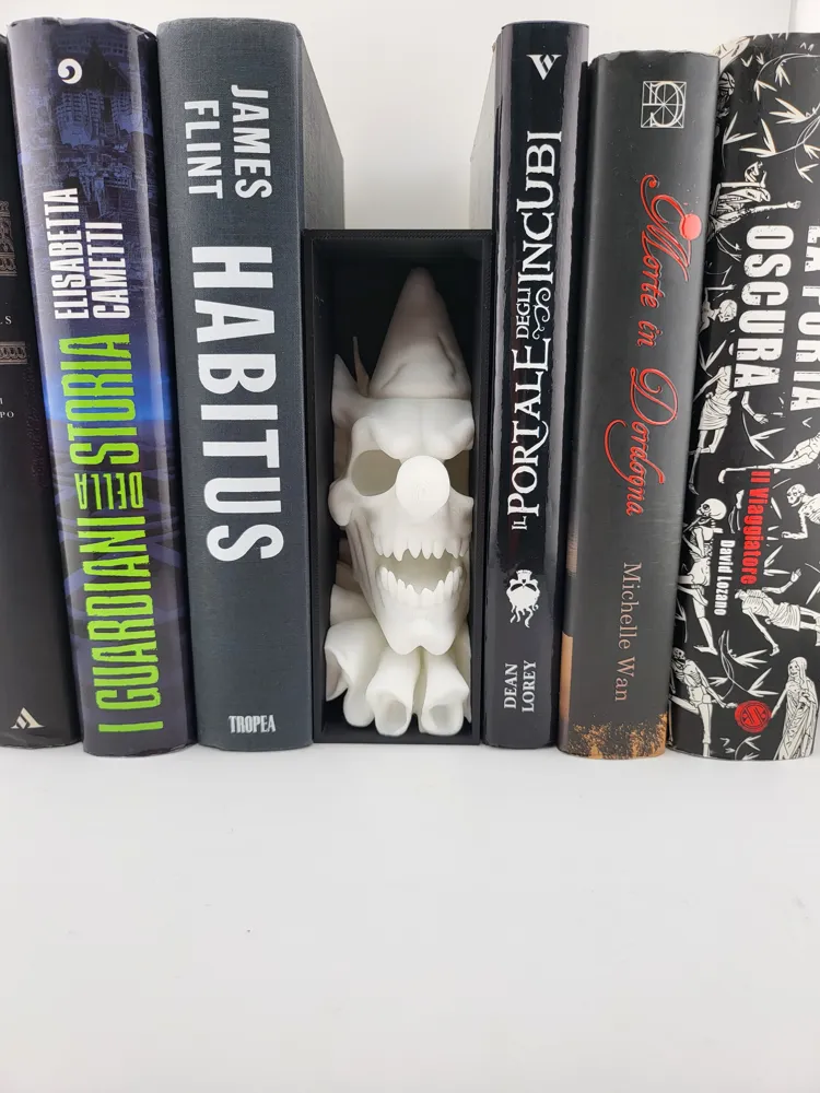 Evil Clown Skull Book Nook Creepy Horror Decor by Mad power MakerWorld ...