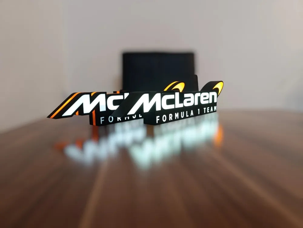 Mclaren Formula 1 Team LED Light Box by Dule MakerWorld: Download Free ...