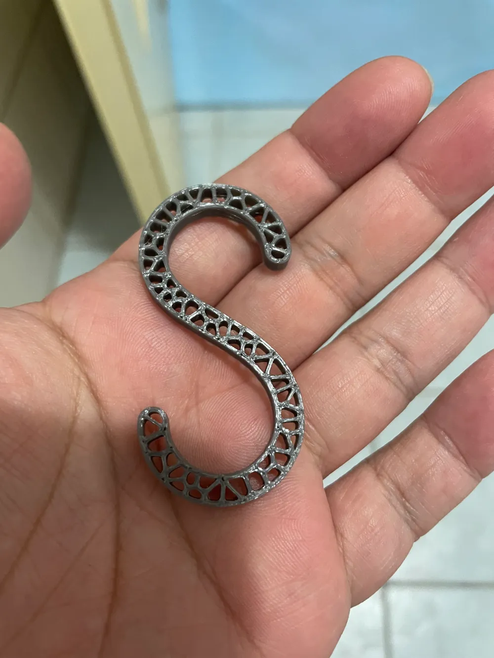 S-shaped Hook_Hollow and Solid Versions. S_hook_hollow by NOBU - MakerWorld