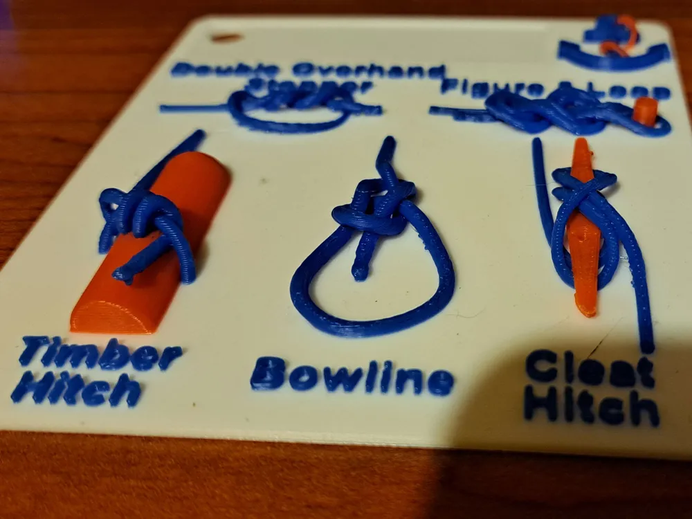 Sea Cadet Knot Reference Card - Free 3D Print Model - MakerWorld