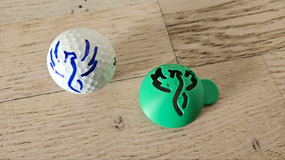 Golf ball stencil - Phenix shape by Tommy MakerWorld: Download Free 3D ...