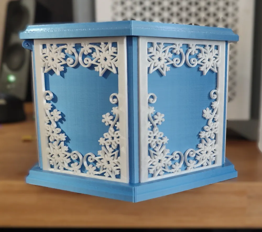 Winter themed music / jewelry box - Free 3D Print Model - MakerWorld