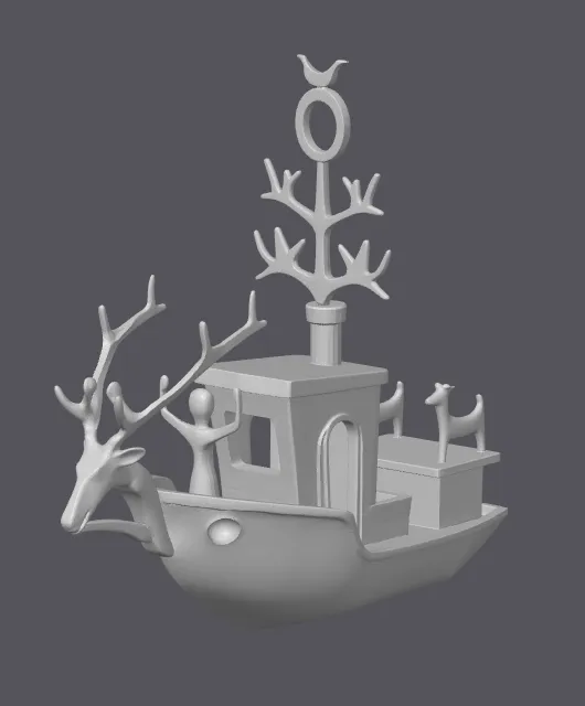 Benchy Pequod - With guttiau in the hull Remixed by Andypaper MakerWorld: Download Free 3D Models