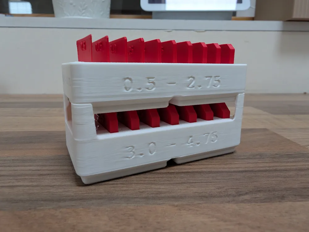 Thickness Guide 0.5 - 4.75 mm Gridfinity - Free 3D Print Model - MakerWorld