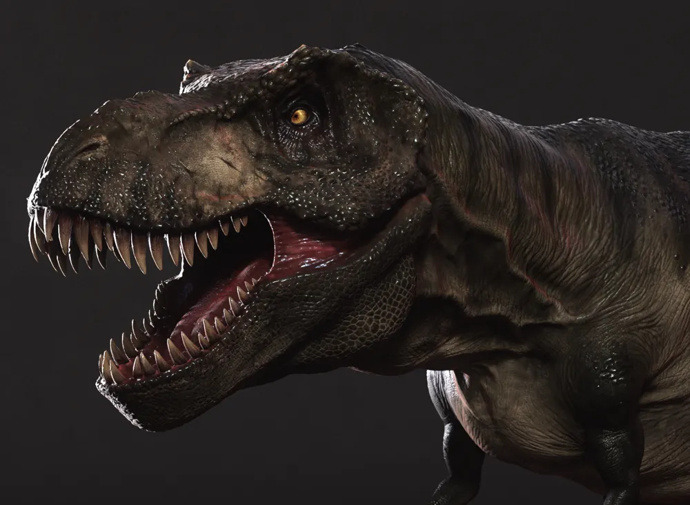 T-Rex (Tyrannosaurus) + base - Free 3D Print Model - MakerWorld
