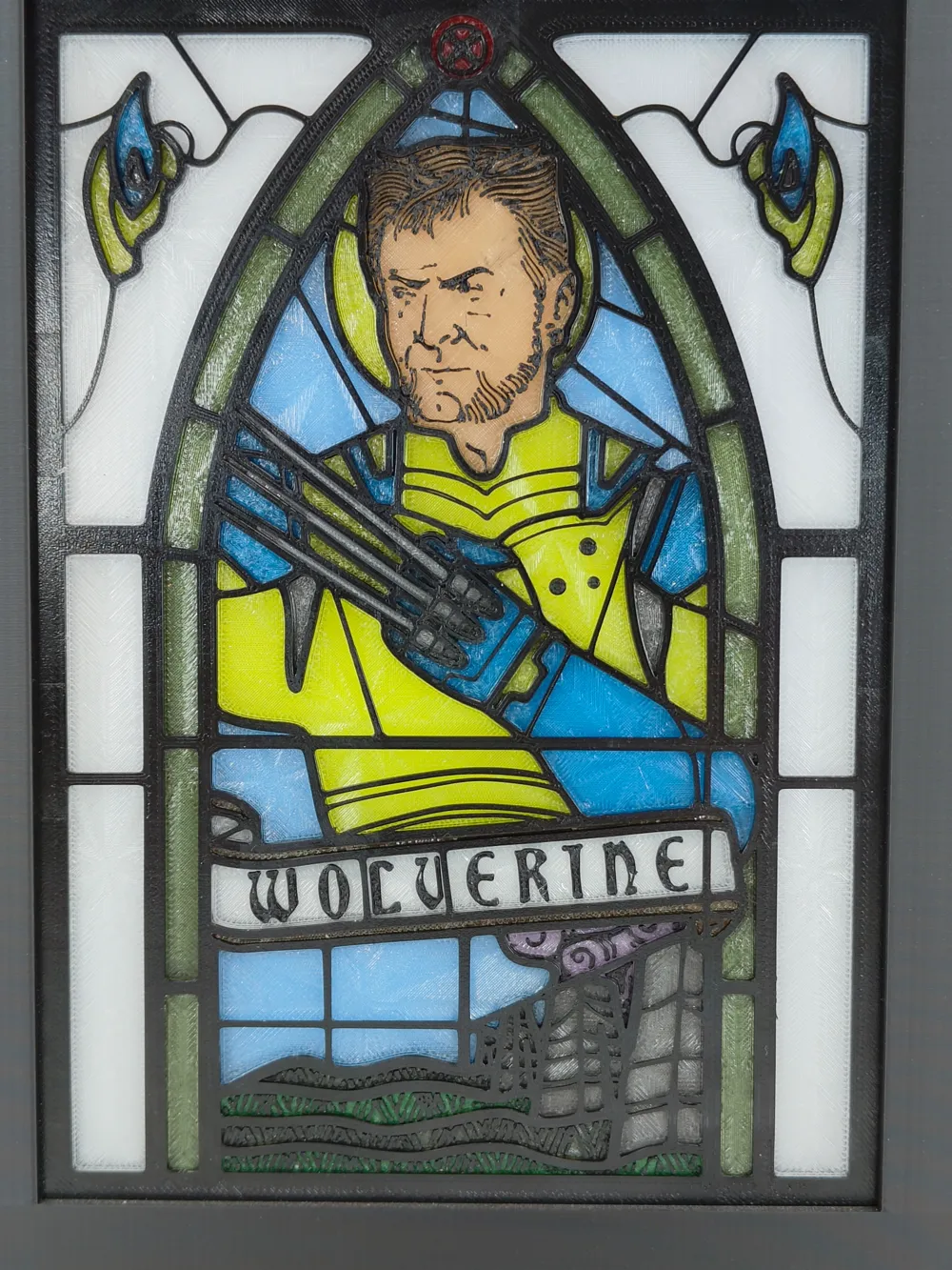 Wolverine Stained Glass Light Box by The Crafty Maker - MakerWorld
