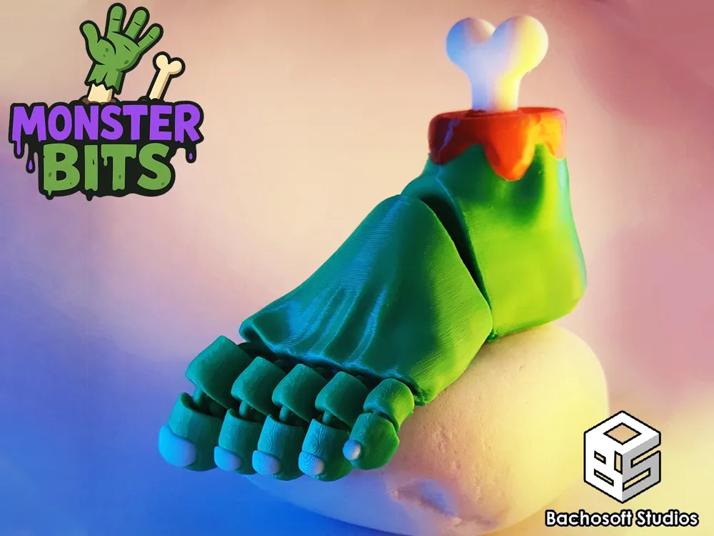 Monster Bits | Articulated Zombie Foot Flexi by Bachosoft Studios ...