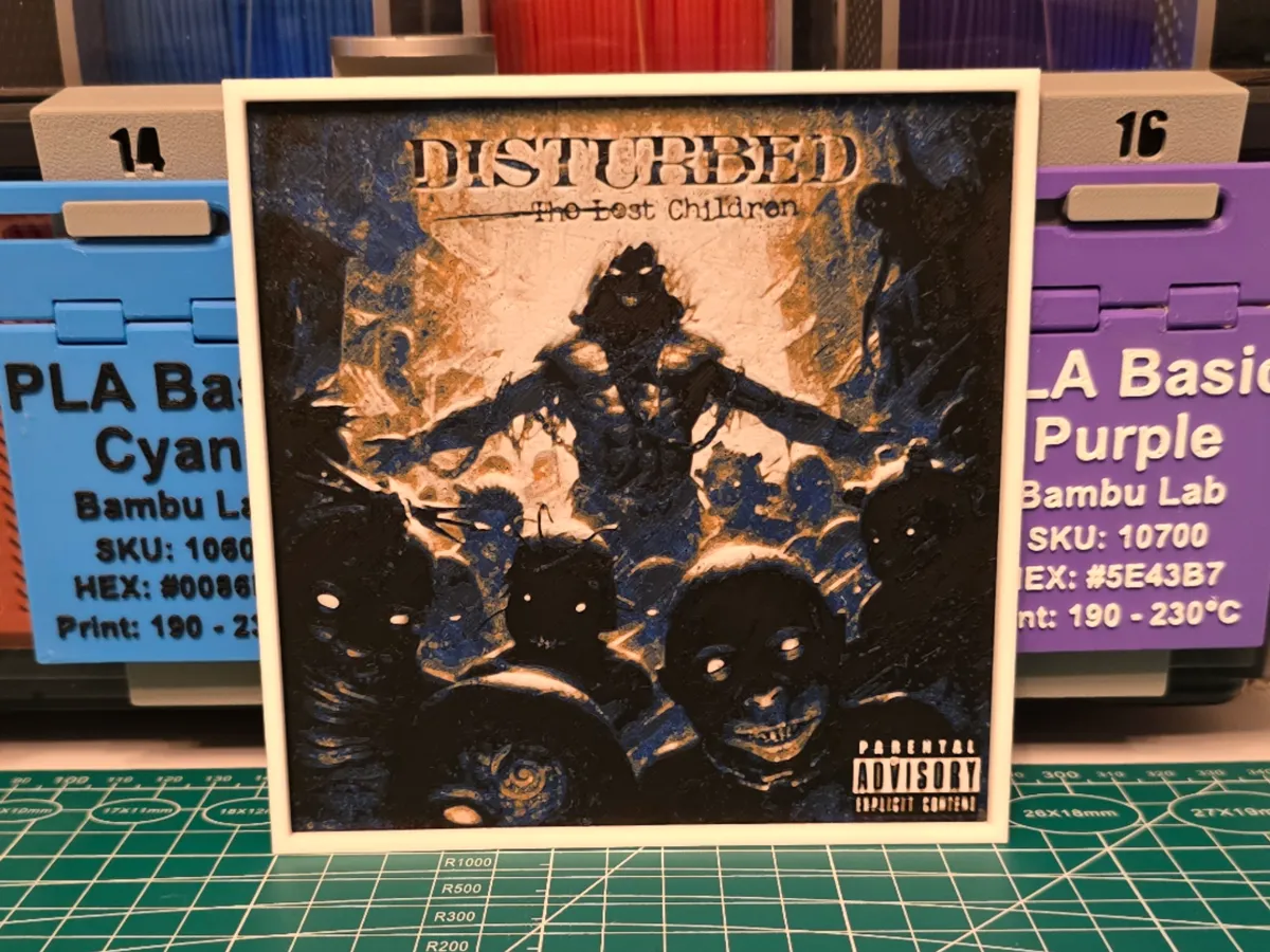 Disturbed "The Lost Children" Album - Hueforge Art - Free 3D Print ...