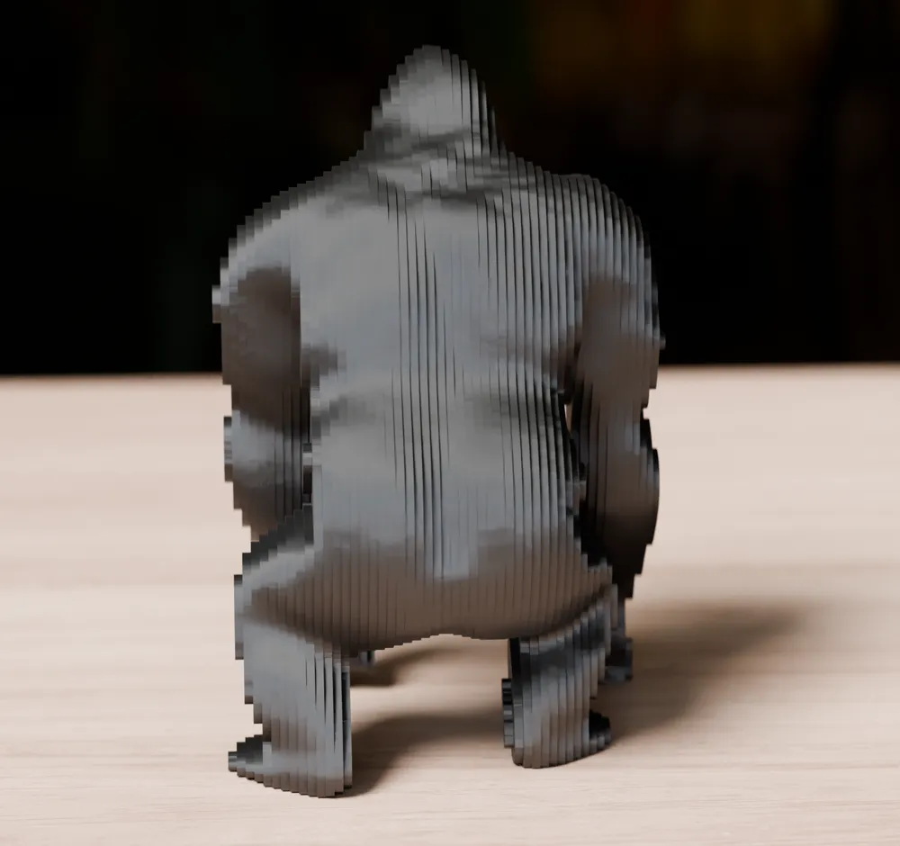 Gorilla layered style by Budahazi_Design MakerWorld: Download Free 3D ...