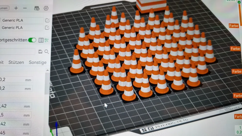 Pylon 1:18 Dreifarbig 50 Stk. by JanStaBer - MakerWorld