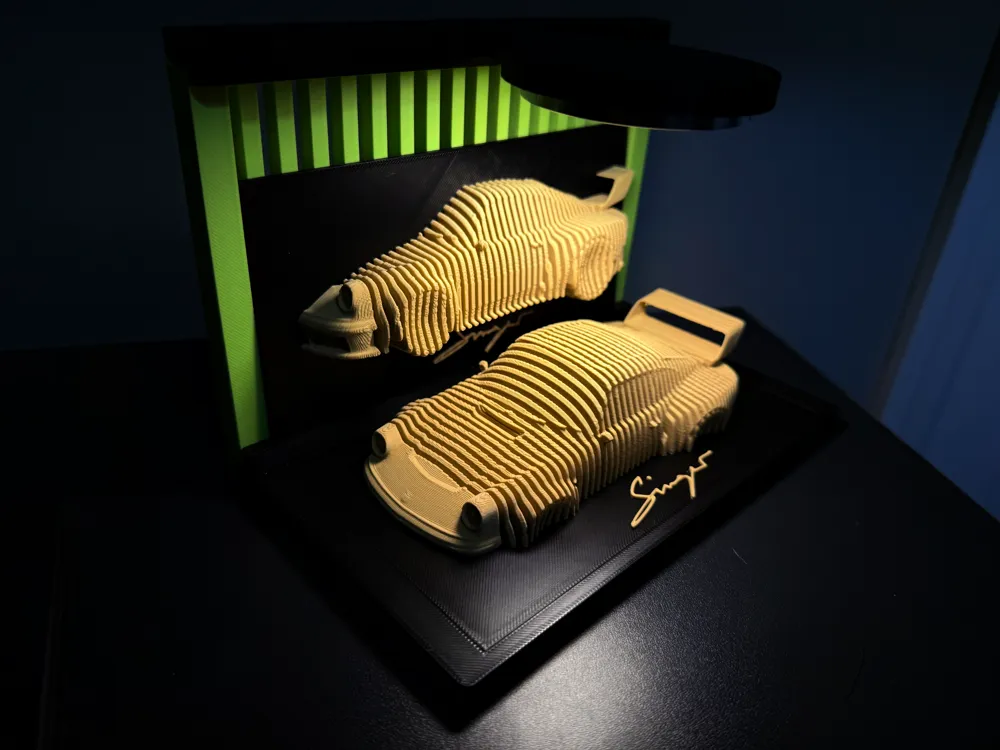 Singer Porsche 911 DLS Turbo Track - Layered model! - Free 3D Print ...