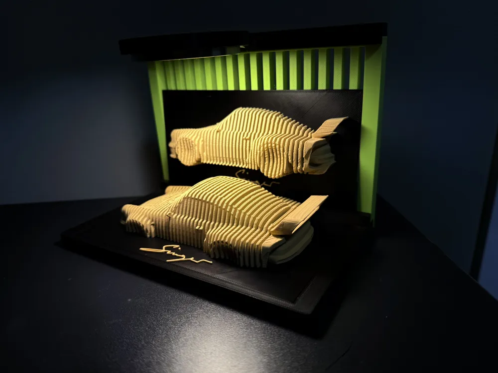 Singer Porsche 911 DLS Turbo Track - Layered model! - Free 3D Print ...