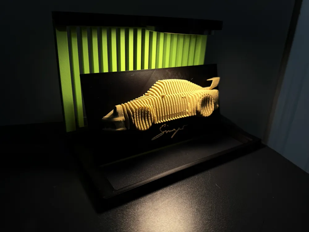 Singer Porsche 911 DLS Turbo Track - Layered model! - Free 3D Print ...